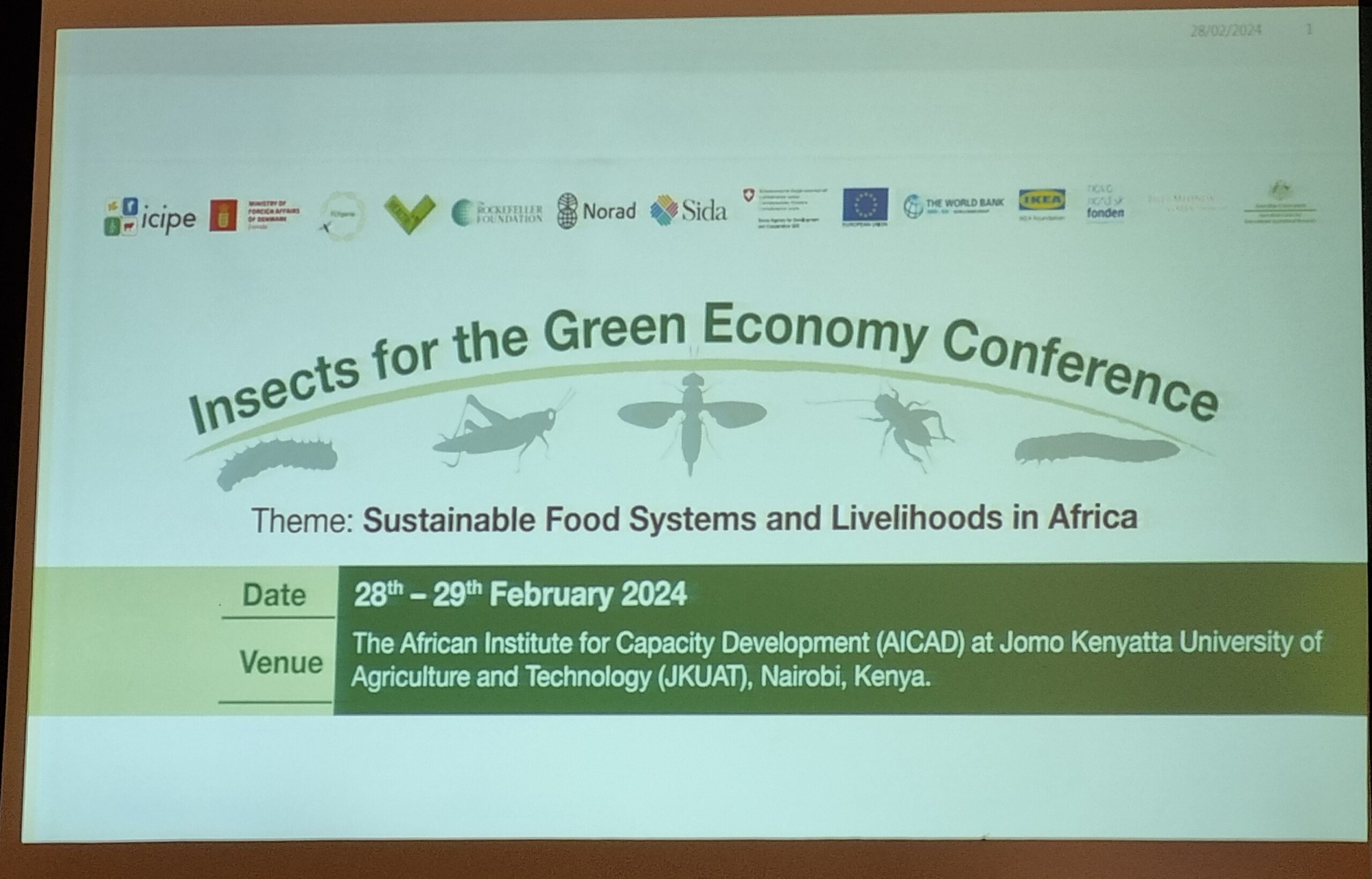 Insects for the Green Economy Conference - Flying Food Project